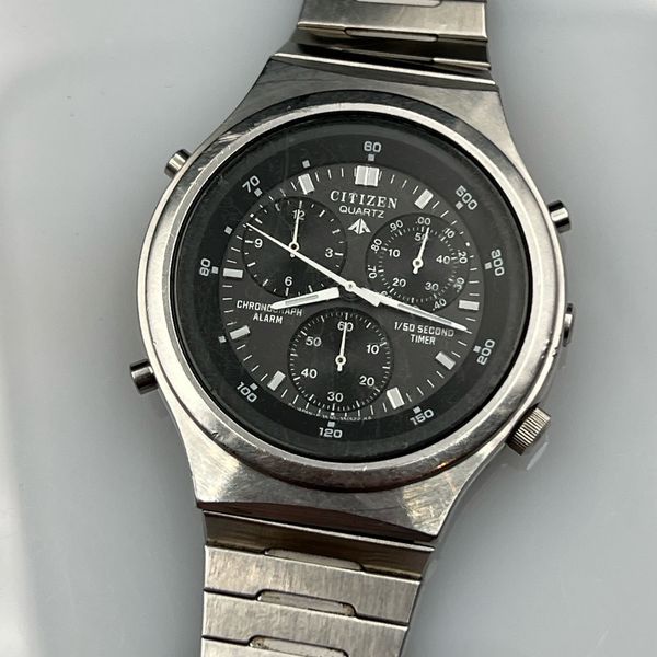 Citizen Chronograph 3530 Quartz Wristwatch Vintage 80â s Japan - 39mm ...