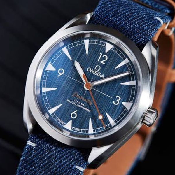 Omega Seamaster Railmaster 40mm Blue Denim *Last Piece | WatchCharts ...