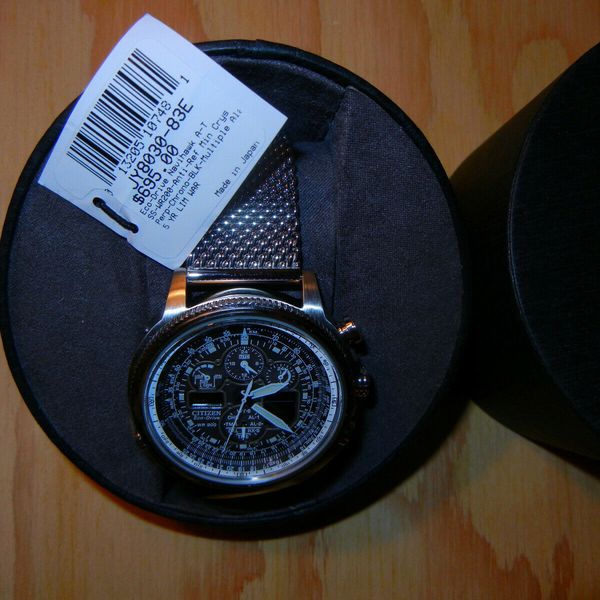 Citizen Men's Eco-Drive JY8030-83E Navihawk AT Chronograph Stainless ...