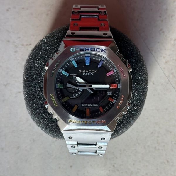 Casio G-Shock GA-2100-1A1ER Caja de Resina Reforzada con Carbono Negra ...