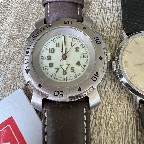 4 Watches Lot Vintage Timex (working) Swiss Army -Swanson -The ...