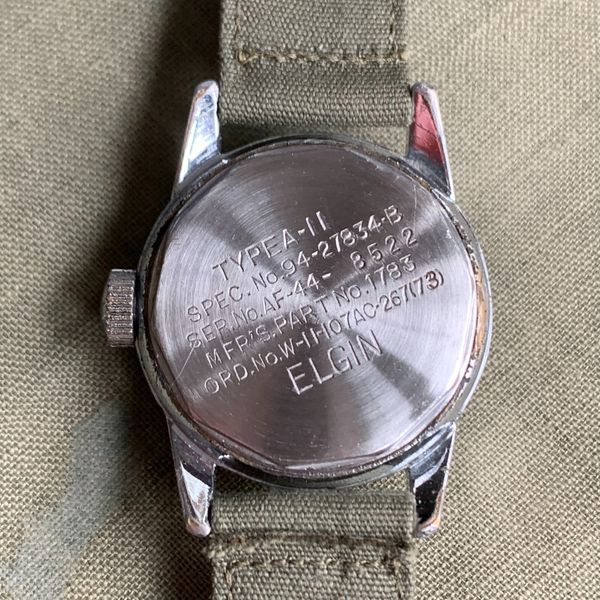 1940's Elgin A-11 Grade 539 Hack 16 Jewels US Military WWII Wristwatch ...