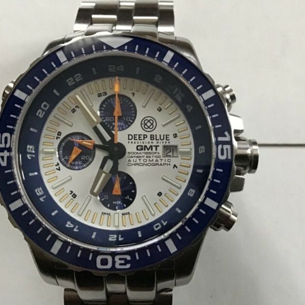 Rare Deep Blue 7754 Automatic Chronograph Limited Edition | WatchCharts ...