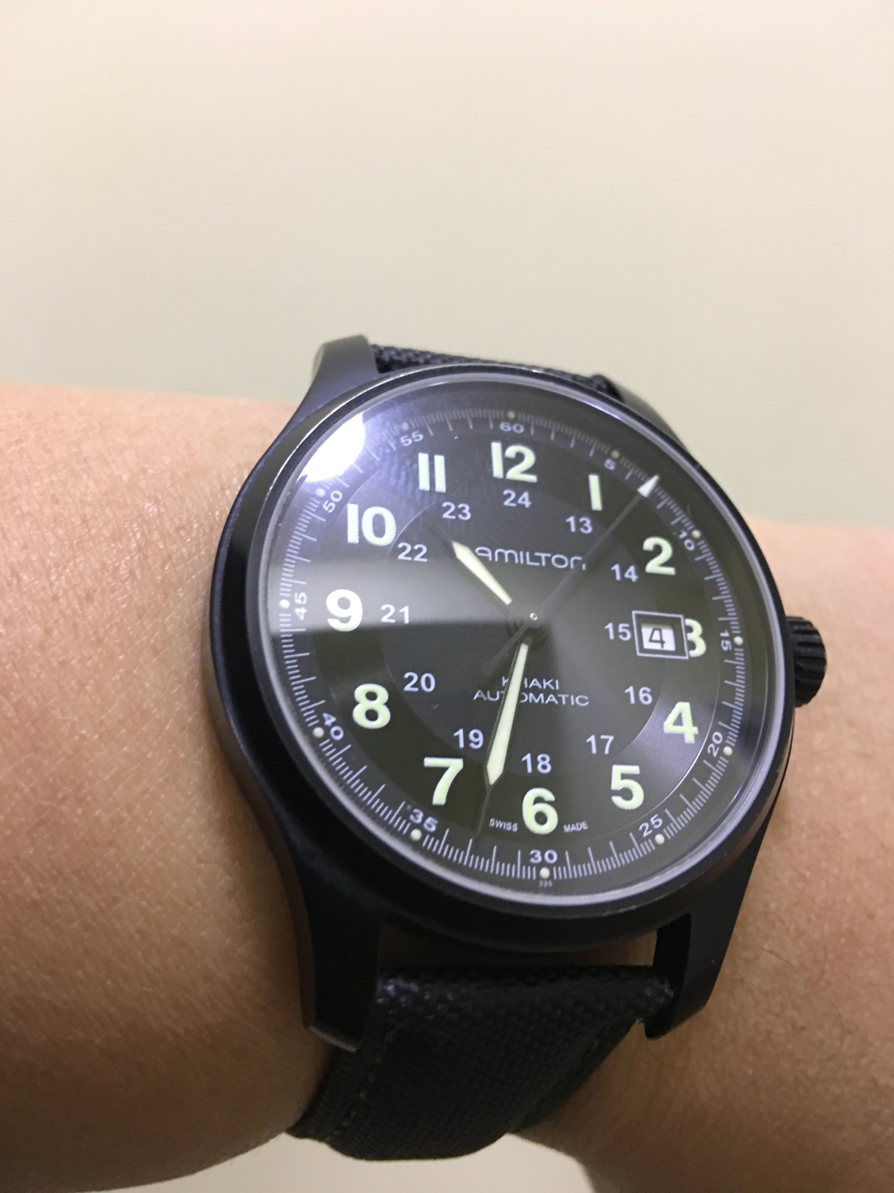 [WTS] Hamilton Men's HML-H70575733 Khaki Field Black Dial Watch ...