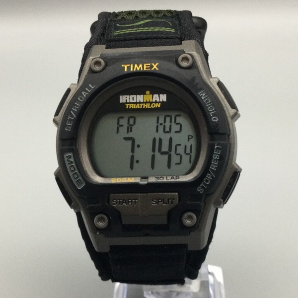 Timex Ironman Triathlon Digital Watch Men Black Gray 30 Lap 200M New Battery | WatchCharts