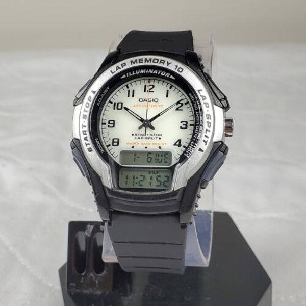 CASIO WS-300 ILLUMINATOR ANA-DIGI LAP MEMORY CHRONOGRAPH MENS WATCH NEW ...