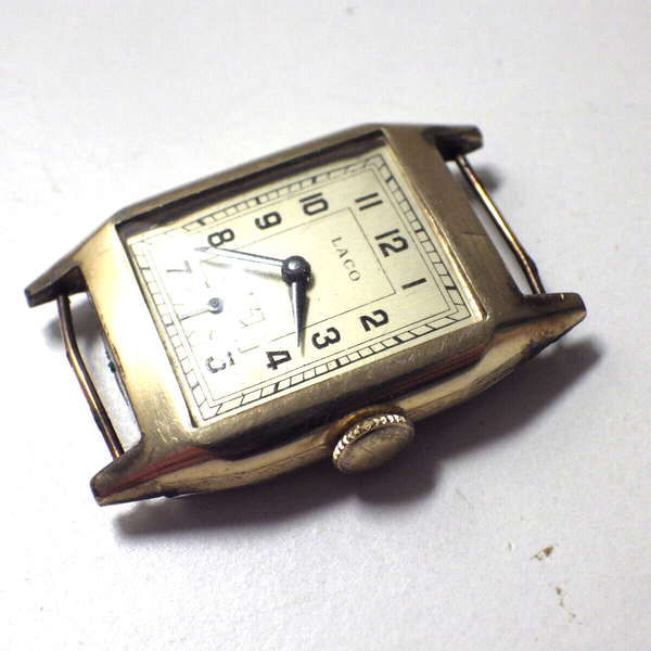 Vintage LACO Rectangular Men's Watch Cal. Laco 526 Durowe 412 ...