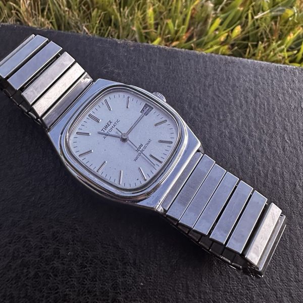 Vintage Menâ s Timex Automatic Wristwatch | TV Case | Running Condition ...