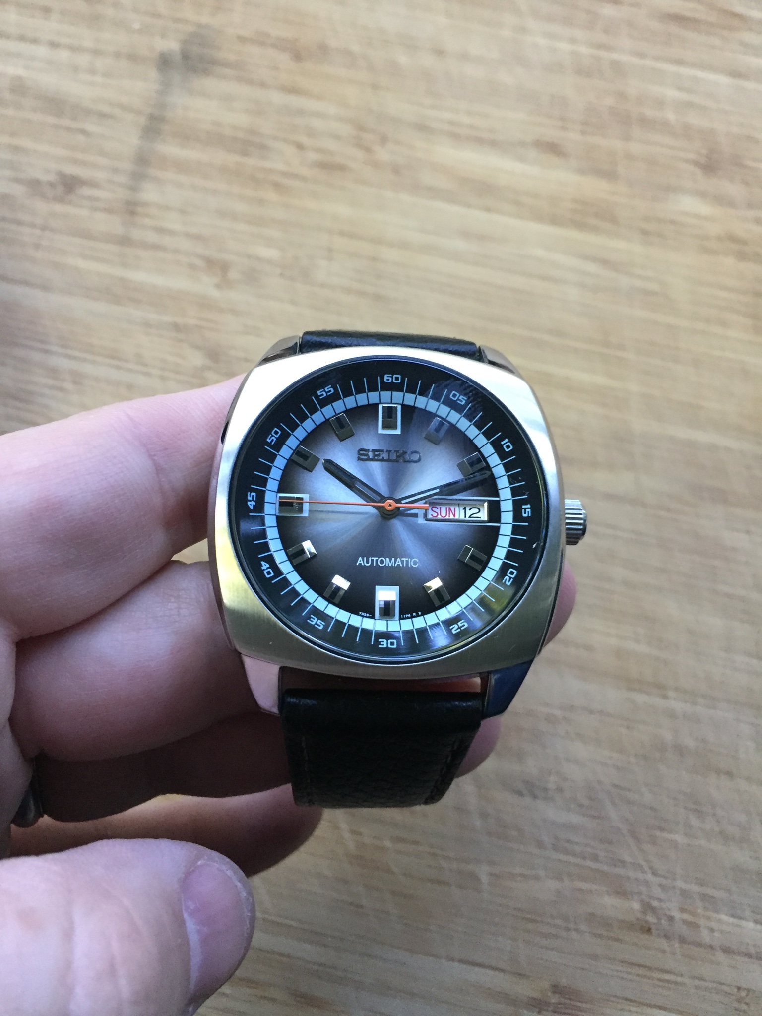 Seiko SNKN01 Recraft - Gray/Blue - SOLD | WatchCharts Marketplace