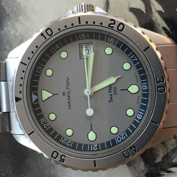 Vintage Hamilton Sea Hawk 200 Quartz Diver's w/ Original Bracelet USA ...