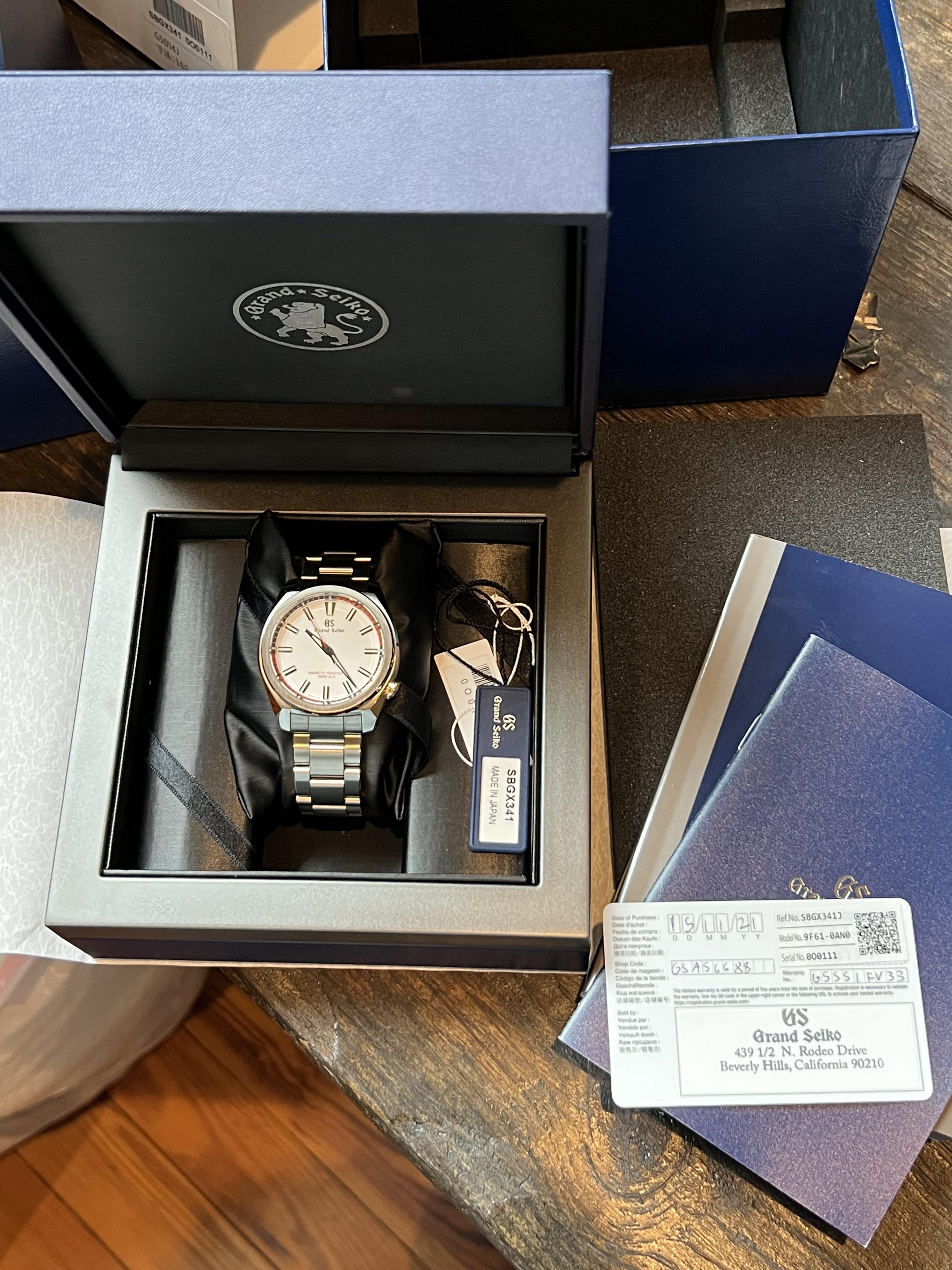 [WTS] 2021 Grand Seiko Sport SBGX341 Reinforced Antimagnetic Full Kit ...