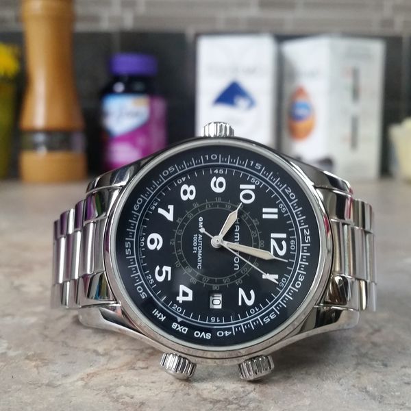 F/S- Hamilton GMT model h775050 on bracelet | WatchCharts Marketplace
