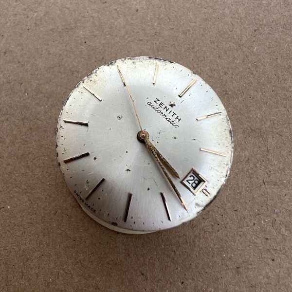 Zenith Automatic Cal 2542 PC Movement Vintage Working For Parts Repair ...