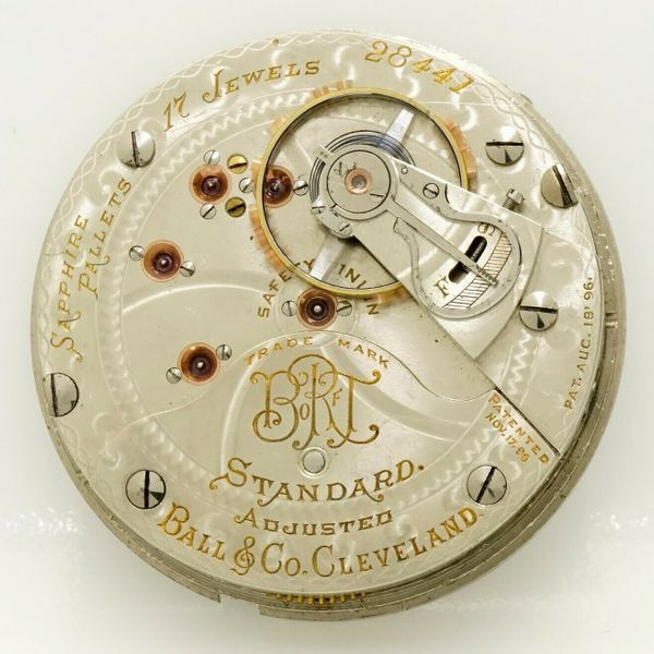 RARE 3stars 17j 18s Brotherhood of Railroad Trainmen Ball pocket watch ...