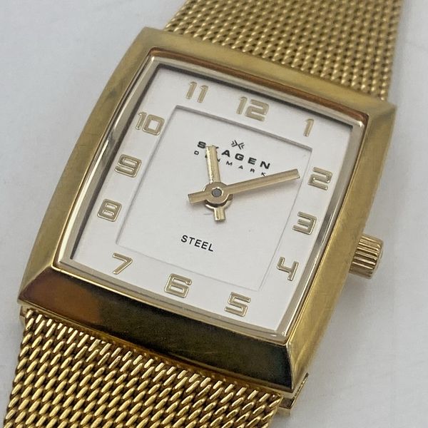 SKAGEN Women's Gold Tone Watch 523XSGG - Mesh Bracelet - with Box ...
