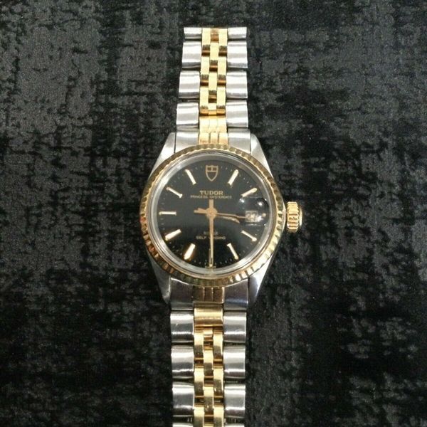 Rolex Tudor princess oysterdate black face Stainless and gold ...