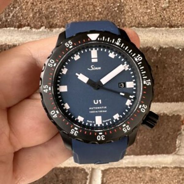Sinn U1-T SDR Blue Dial Fully Tegimented on Strap: excellent | WatchCharts Marketplace