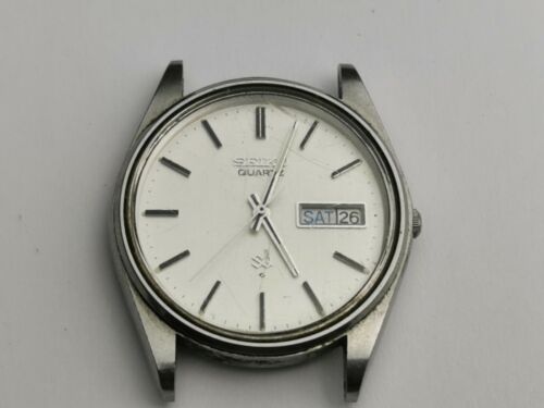 Seiko SQ 8223-8010 Quartz Day / Date Watch For Repair, Vintage Seiko Watch | WatchCharts Marketplace