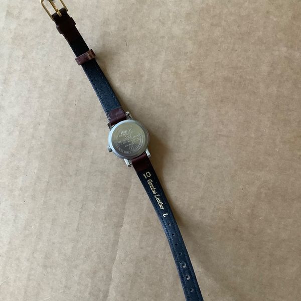 Timex Watch Ladies Indiglo Easy Reader Brown Leather Strap 25mm Face ...