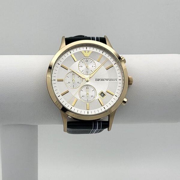 Emporio Armani AR11233 Mens Chronograph Gold-Tone Stainless Watch Macy ...