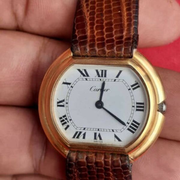 Cartier Ellipse 18K Electroplated mens watch | WatchCharts Marketplace