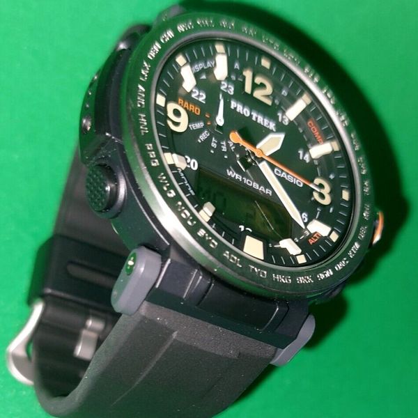 Casio Pro Trek Men's Tough Solar Triple Sensor 51mm Watch PRG-600-1 | WatchCharts Marketplace