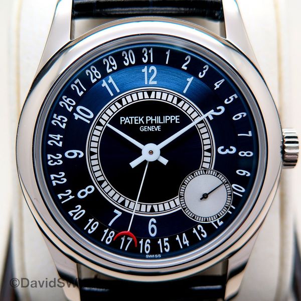 FS: NIB Patek Philippe 6000G-012 18K WHITE GOLD CALATRAVA-BLUE DIAL ...