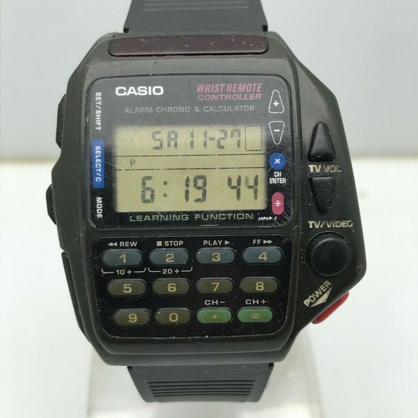 Vintage Casio CMD-40 Module 1174 TV Remote Controller Digital Watch ...