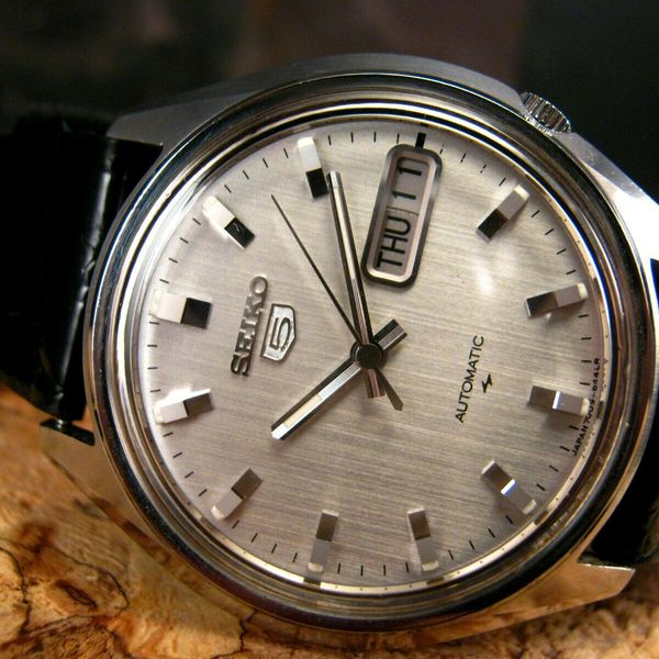 1980 SEIKO Automatic BRUSHED DIAL 7009-8150 Vintage Retro 37mm Mens ...
