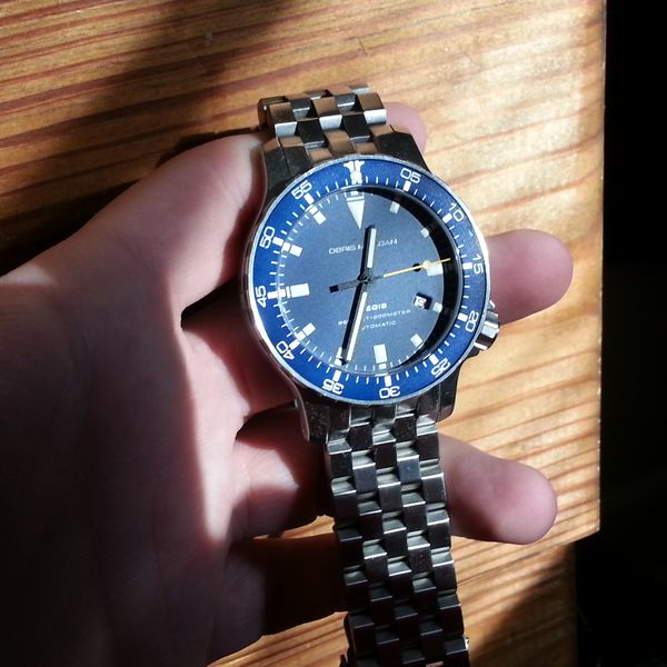 Obris Morgan Aegis I Blue dial Brushed SS | WatchCharts Marketplace