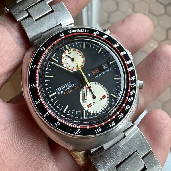 Vintage Seiko Speed timer 6138-0010 UFO/Yachtsman Chronograph Automatic ...