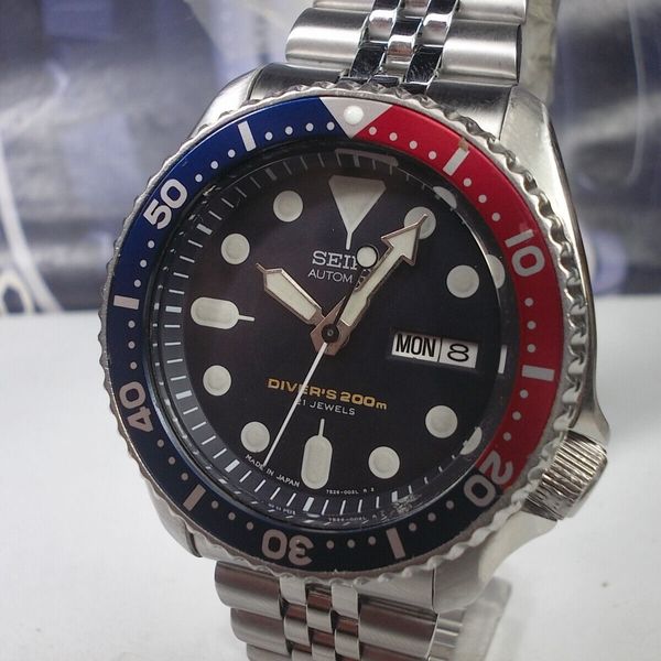 SEIKO SCUBA DIVERS SKX009J 'JAPAN' AUTO MENS WATCH 7S26-0020, PEPSI (SN ...
