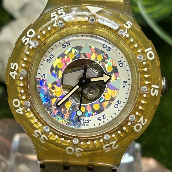 Vintage Diver Style Swatch Watch Quartz Watch. Runs Great Keeps Time ...