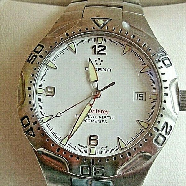 ETERNA MATIC MONTEREY AUTOMATIC 200M 1610.41.10 MEN'S WATCH. BOX,TAGS ...