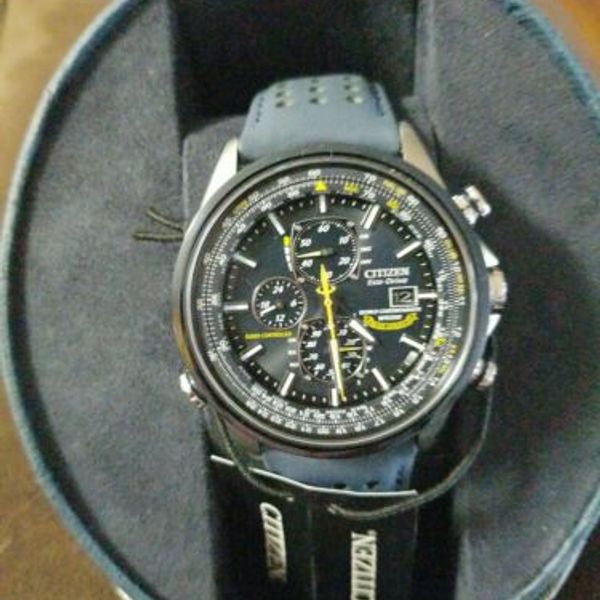 Citizen Eco-Drive World Chronograph A-T 43mm Wristwatch for Men - Blue ...
