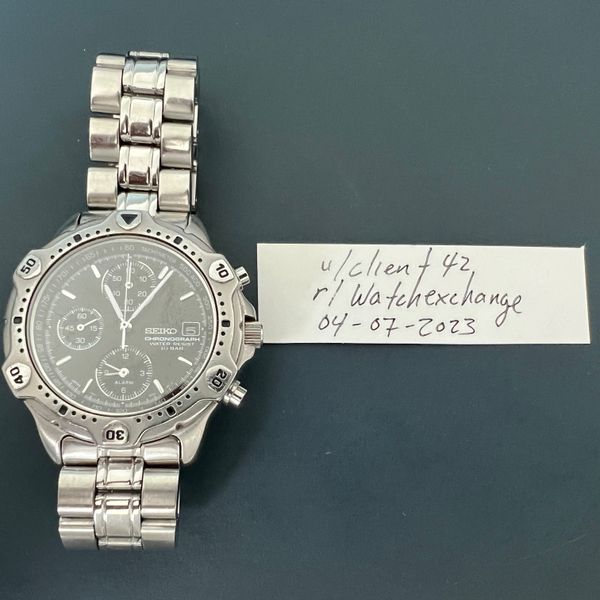 [WTS] Seiko 7T62-0DR0 Speedtimer Quartz Chronograph Original Bracelet ...