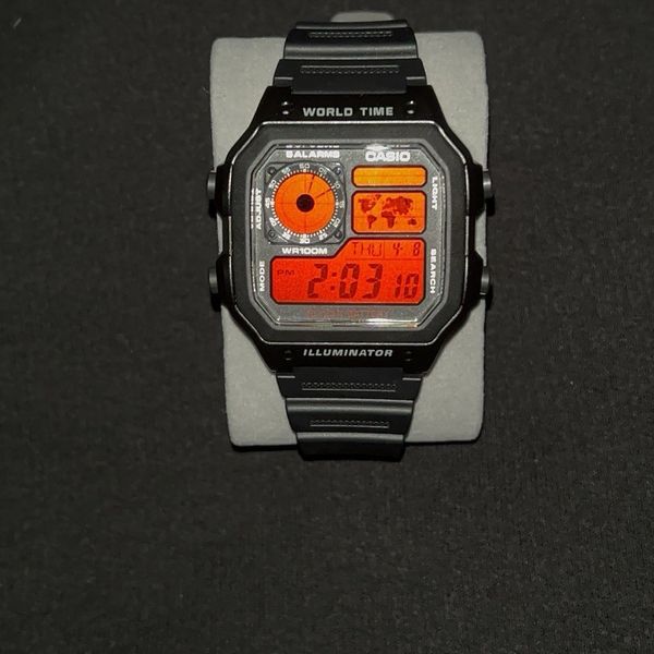 Casio AE1200 Royale Custom â Red Shiftâ Color Tint Mod | WatchCharts ...