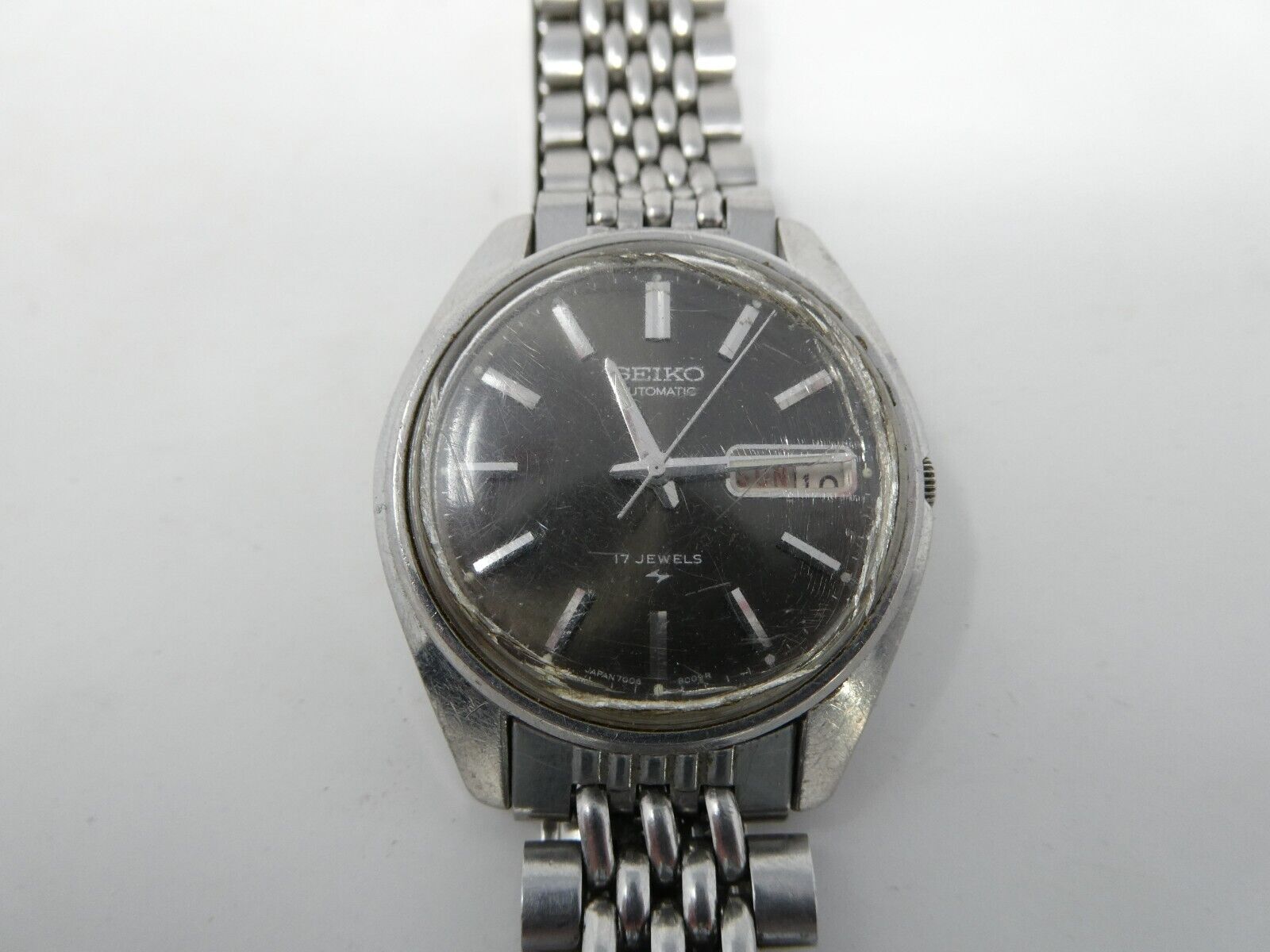 vintage seiko automatic watch men 7006-8007 17 jewels broken for parts or repair | WatchCharts ...