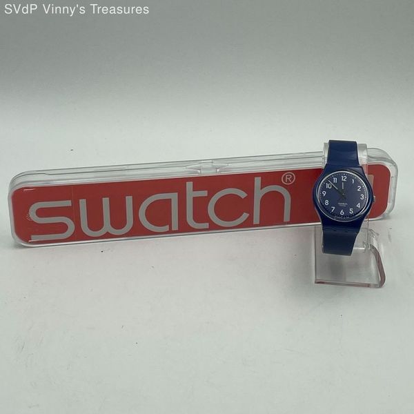 Swatch Watch Blue Lightweight Plastic Works | WatchCharts Marketplace