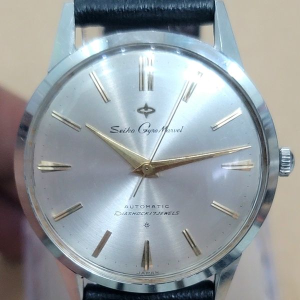 1960S VINTAGE SEIKO GYRO MARVEL 17 JEWELS AUTOMATIC JAPAN MENS WATCH ...