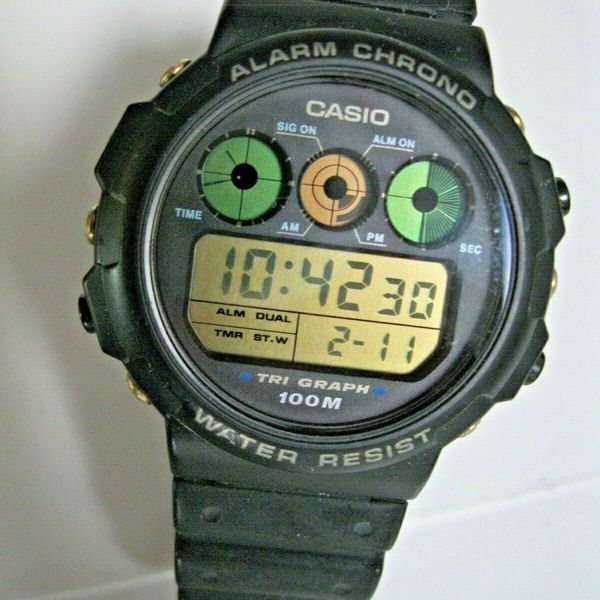 Vintage Casio Tri Graph TGW-10 Model 827 Digital Watch. Made In Japan ...