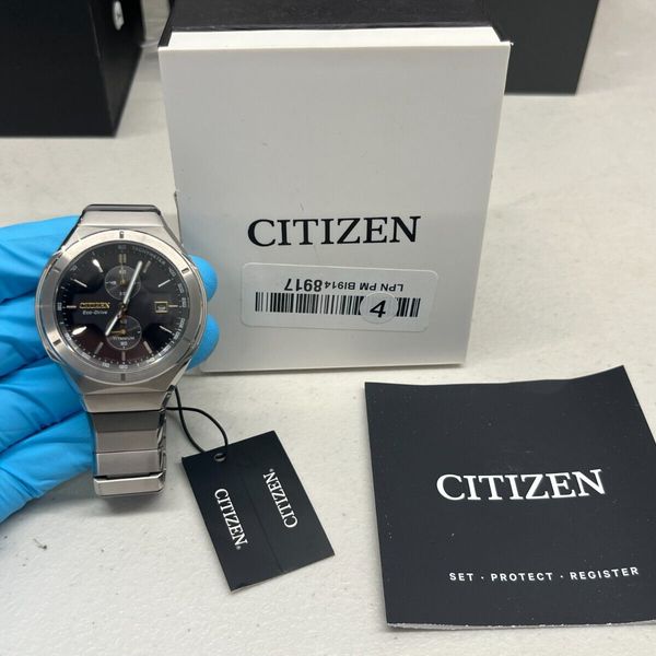 Citizen Eco-Drive Super Titanium Armor Men's Chronograph Watch 44mm ...
