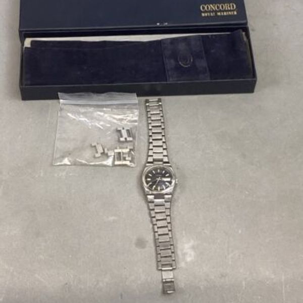 Concord Royal Mariner Date And Time Wrist Watch With Case, Box And ...