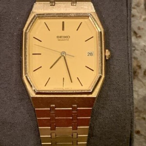 Vintage Men's Seiko 6532-5059 Quartz Watch - New Battery Gold Tone | WatchCharts