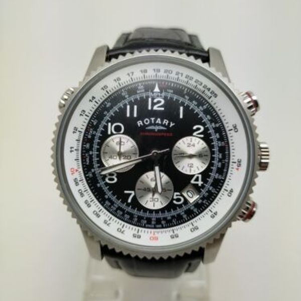 Rotary Chronospeed GS03351/19 Men's Stainless Steel Chronograph Quartz ...