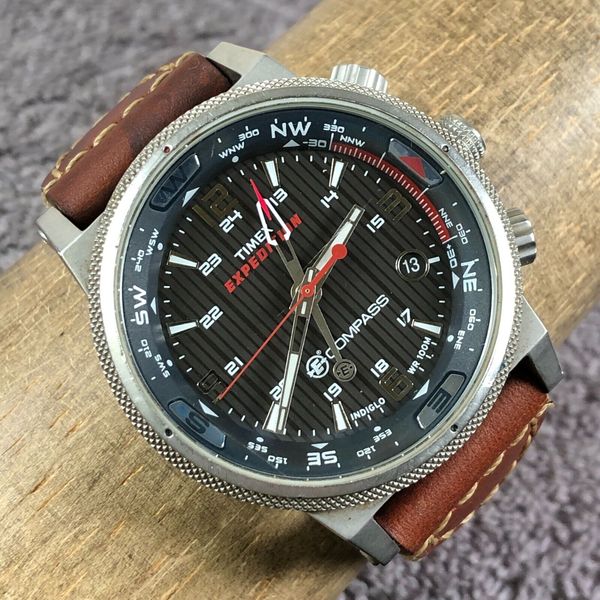 Timex Expedition Men T49817 Compass 42mm Quartz Watch *Indiglo Not ...