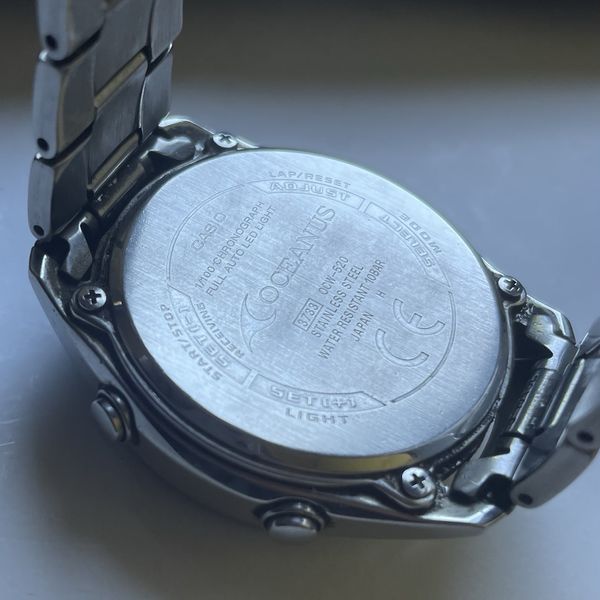 Casio Oceanus Wave Ceptor Chronograph OCW-520 3733 Divers Watch ...