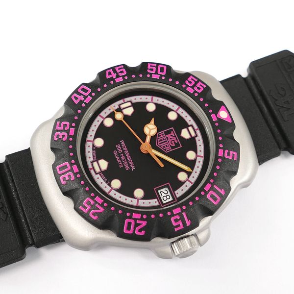 TAG Heuer Formula 1 Men's 35mm 377.513 Black F1 New Bezel & Strap ...