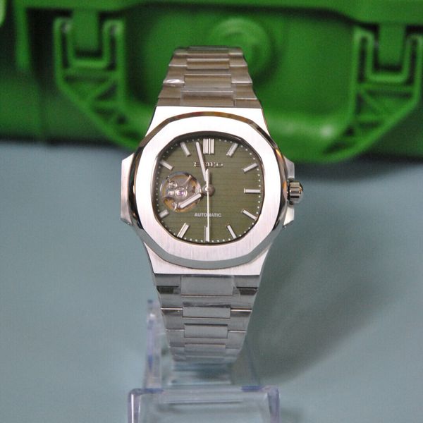 Custom Automatic NH35 TMI Seiko Group Movement Nautilus 39.5 MM Watch ...