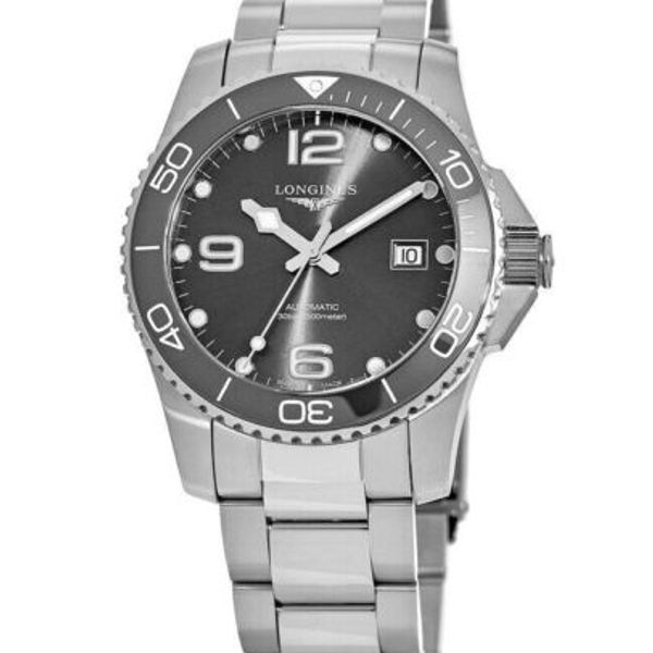 Longines Hydroconquest Automatic Ceramic Bezel Grey 41 mm Men's Watch ...